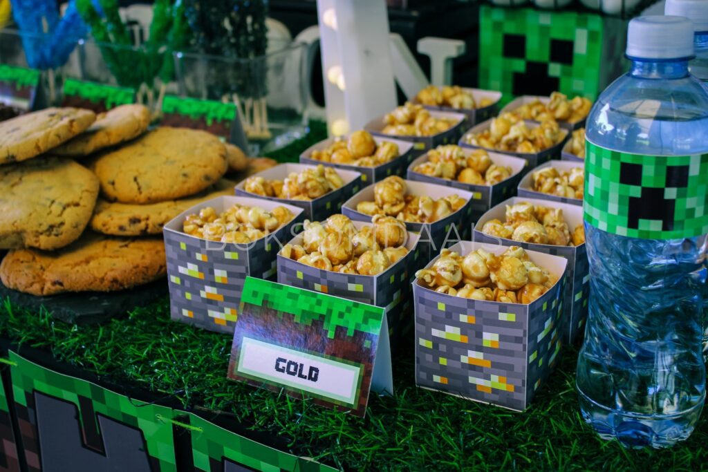 Minecraft Children's Party Ideas by Boksomdaais Boutique Events