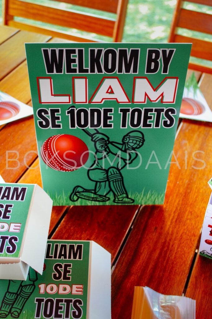 Cricket Children's Party Ideas by Boksomdaais Boutique Events