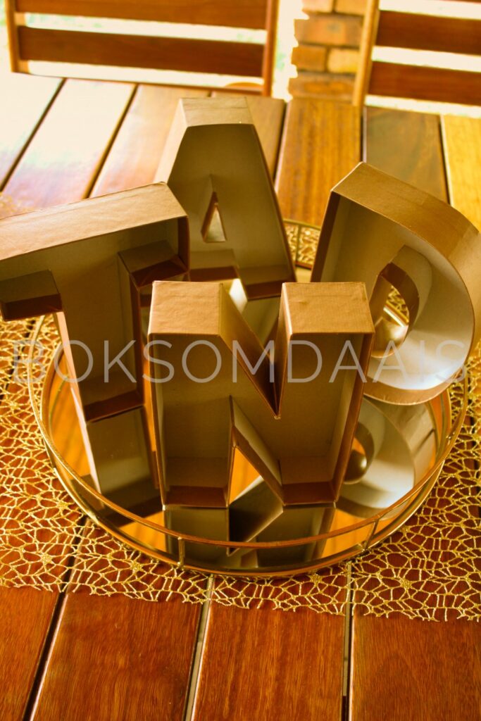Letter & Number Boxes by Boksomdaais Catering Solutions